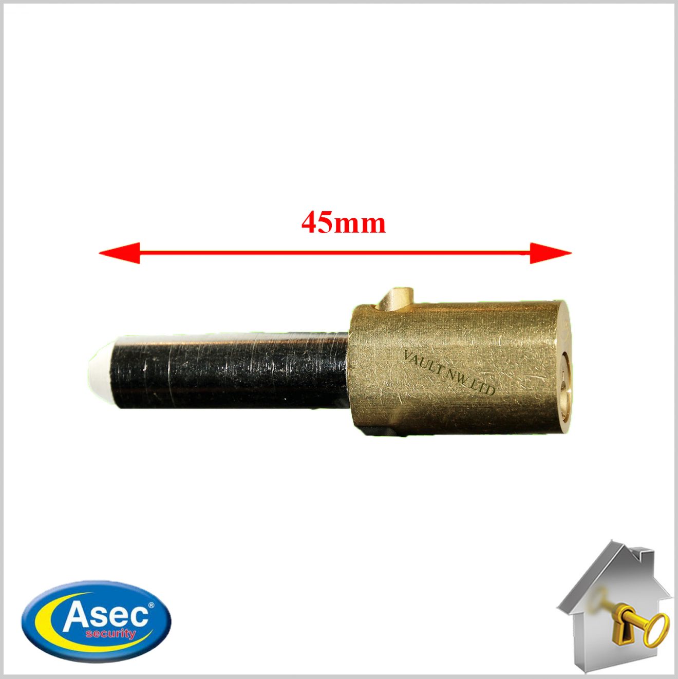Asec Shutter Bullet Lock - Oval Bullet Lock - Asec - For Roller Shutter ...