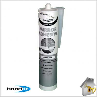 Mirror Adhesive Glue Silicone Mirror Mate from Bond it Super Strong and ...