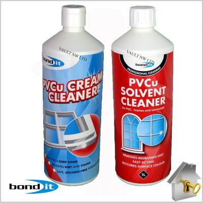 UPVC Solvent & Cream Cleaner for Window & Doors 1Ltr Bond it Restores ...