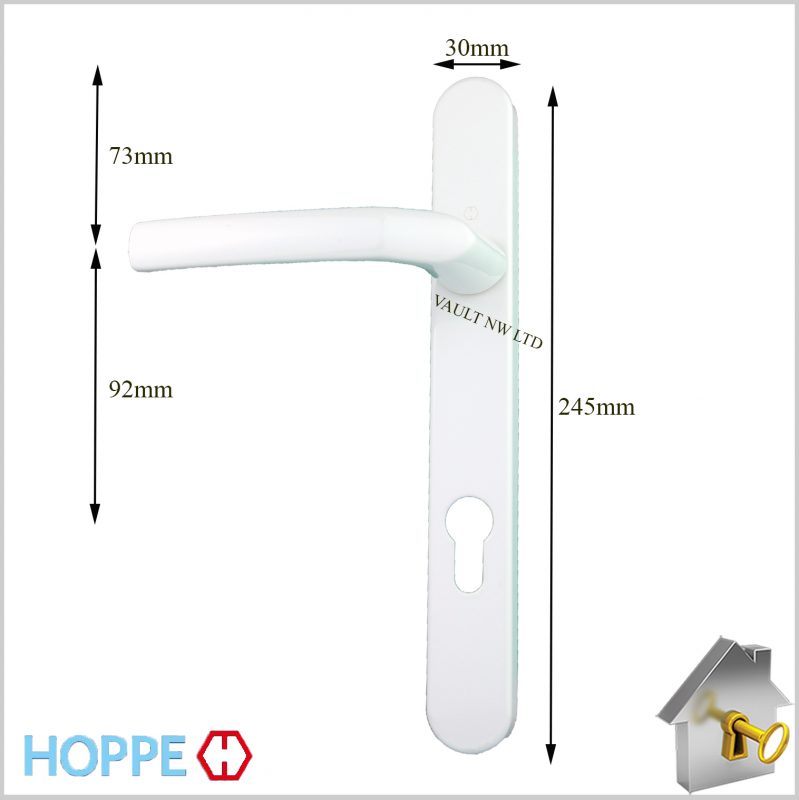 UPVC Double Glazing Hoppe Birmingham Sprung Door Handle PVC - Vault Nw
