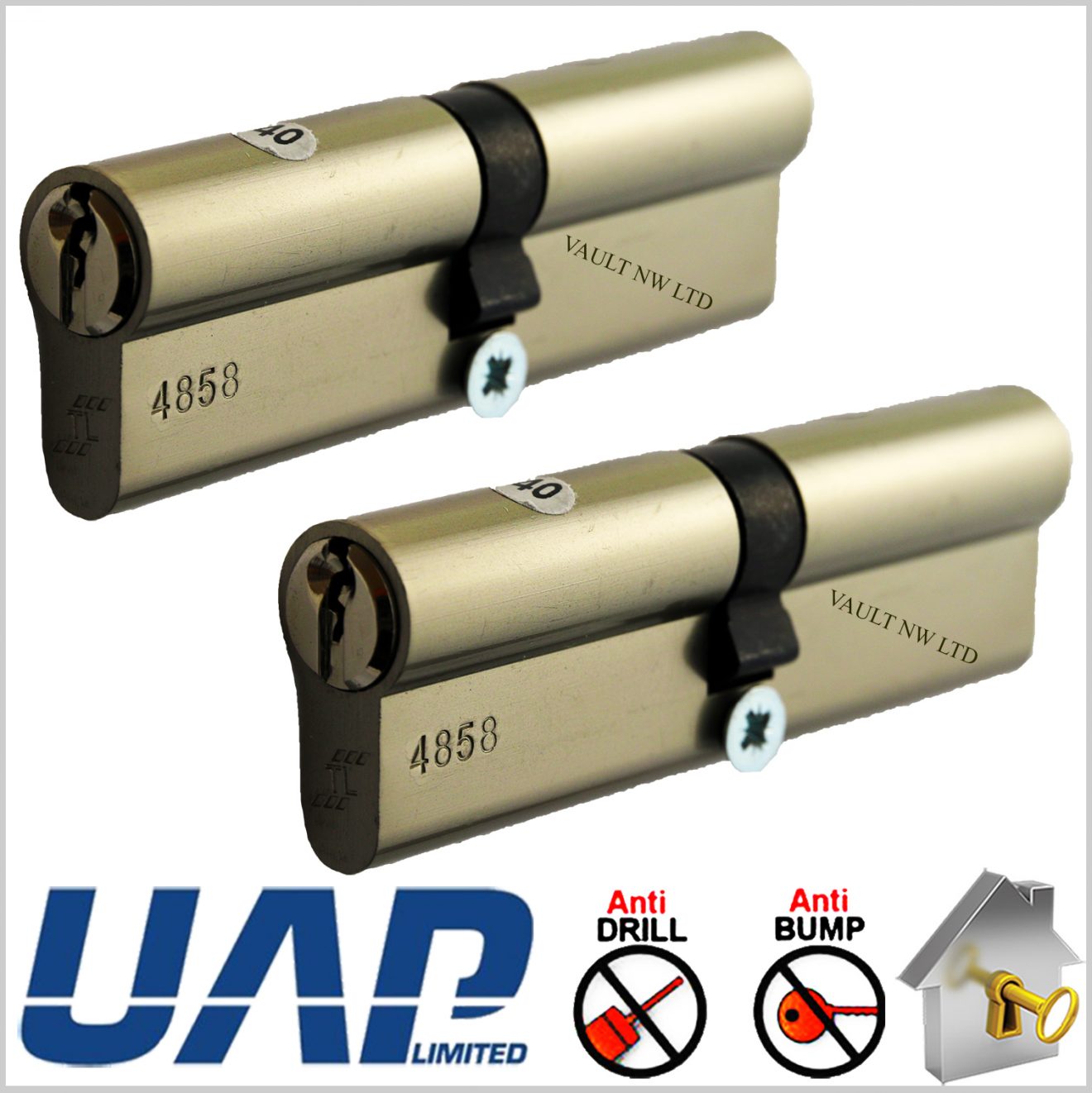 Keyed Alike Euro Cylinder Variable Cylinder Size Combinations Extra ...