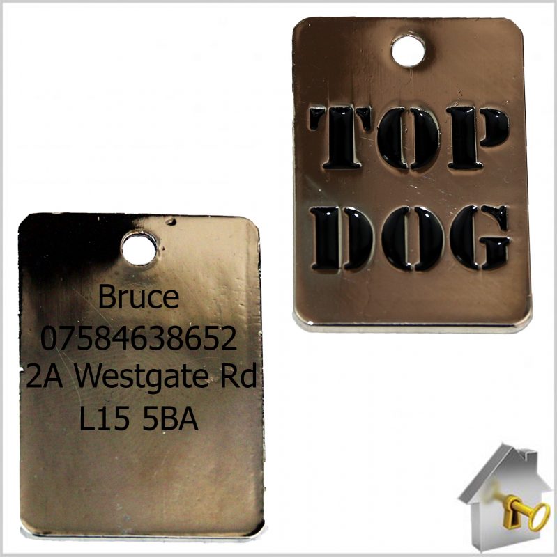 Personalised Engraved I'M CHIPPED Dog Tag - Vault Nw