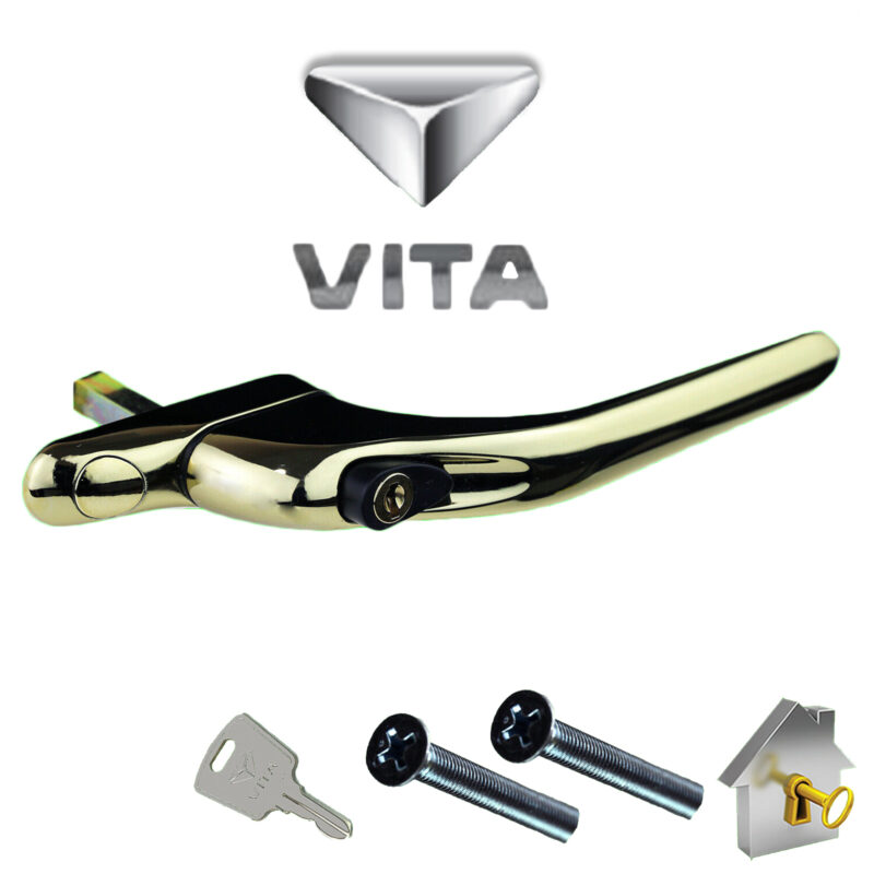uPVC Universal Inline Window Handle, Key Locking Espag Double Glazing ...
