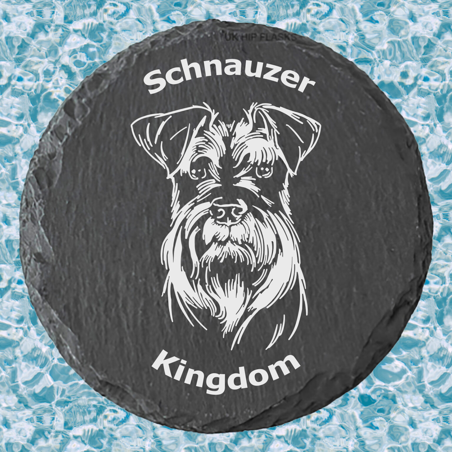 Personalised Dog Designs Engraved Grey Slate Drinks Coaster Gift ...