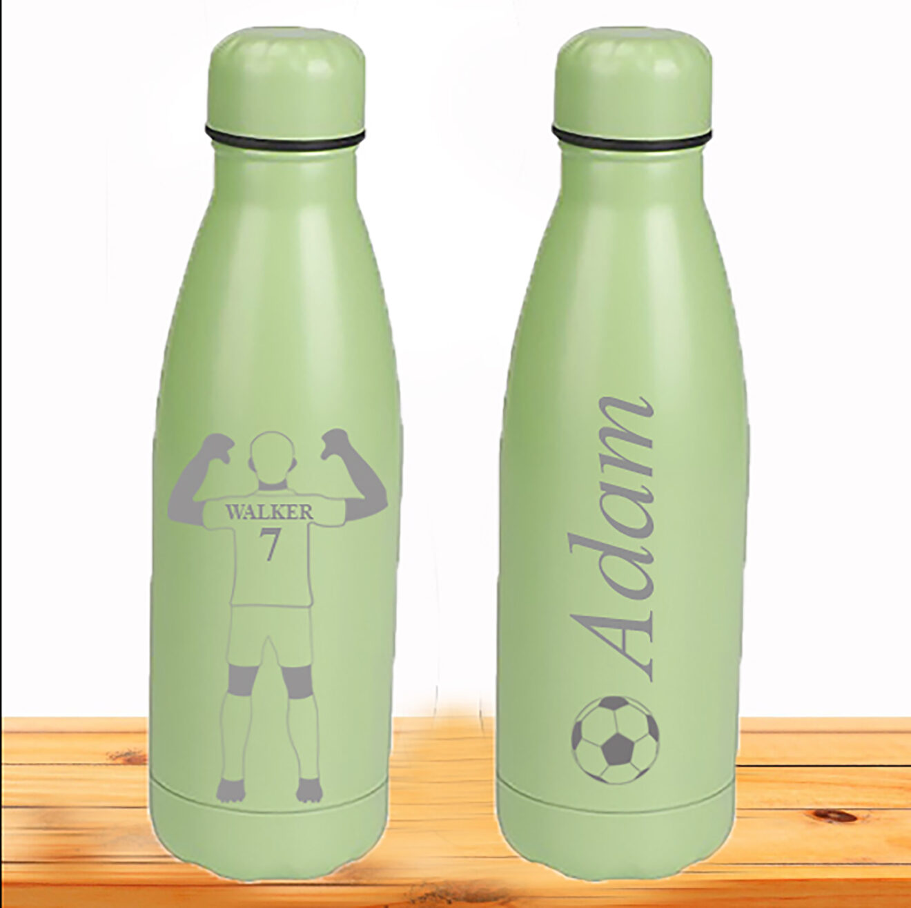 Engraved Chilly bottle Personalised Football Design Insulated Water ...