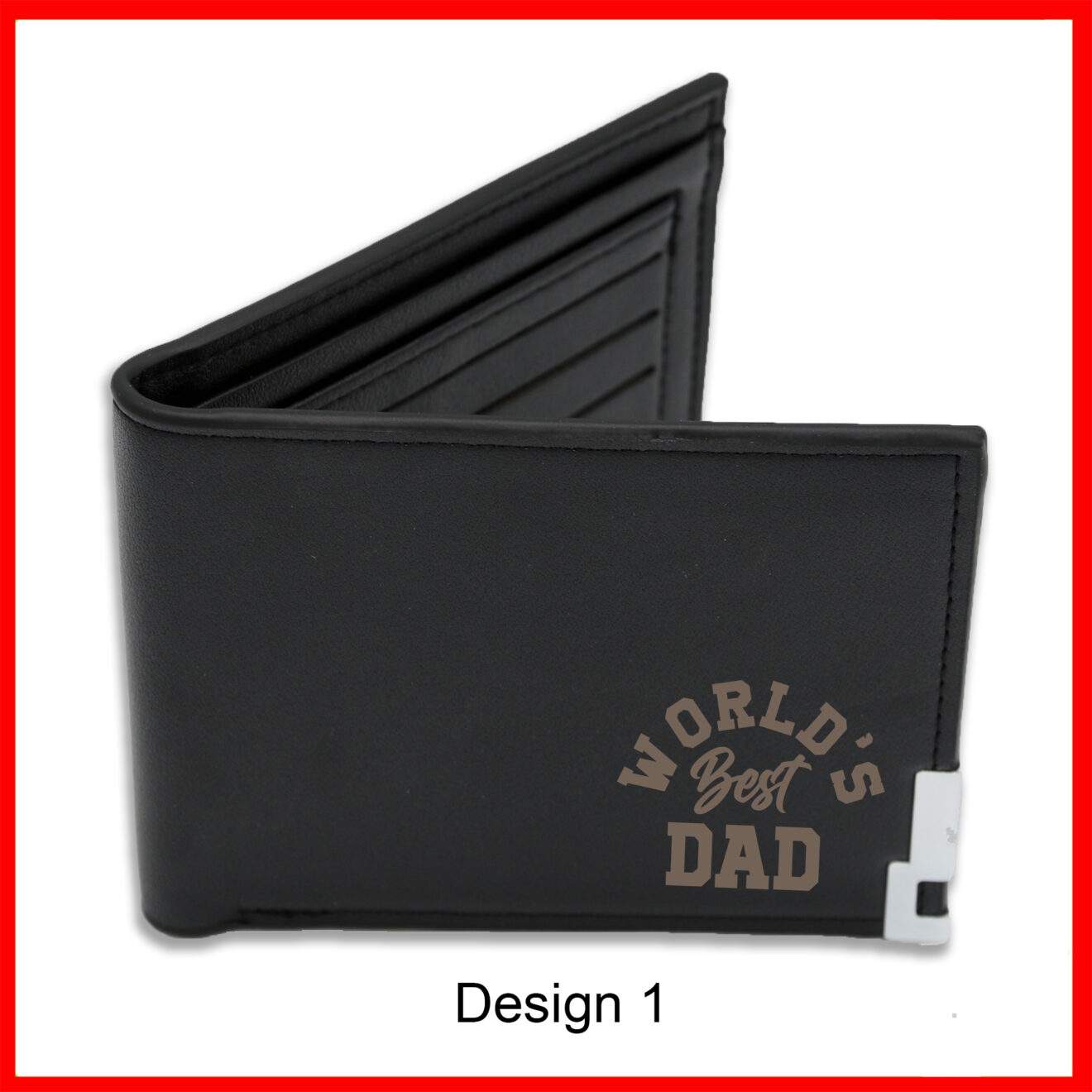 Fathers Day Engraved Wallet - Black - Personalised Wallets Fathers Day ...